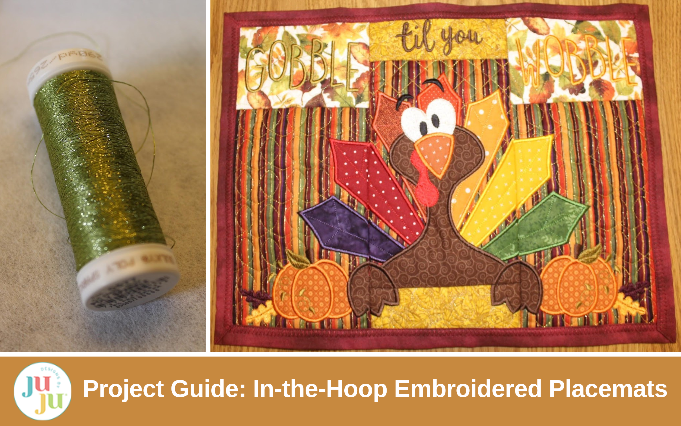 Project Guide: In-the-Hoop Embroidered Placemats - Designs By JuJu ...
