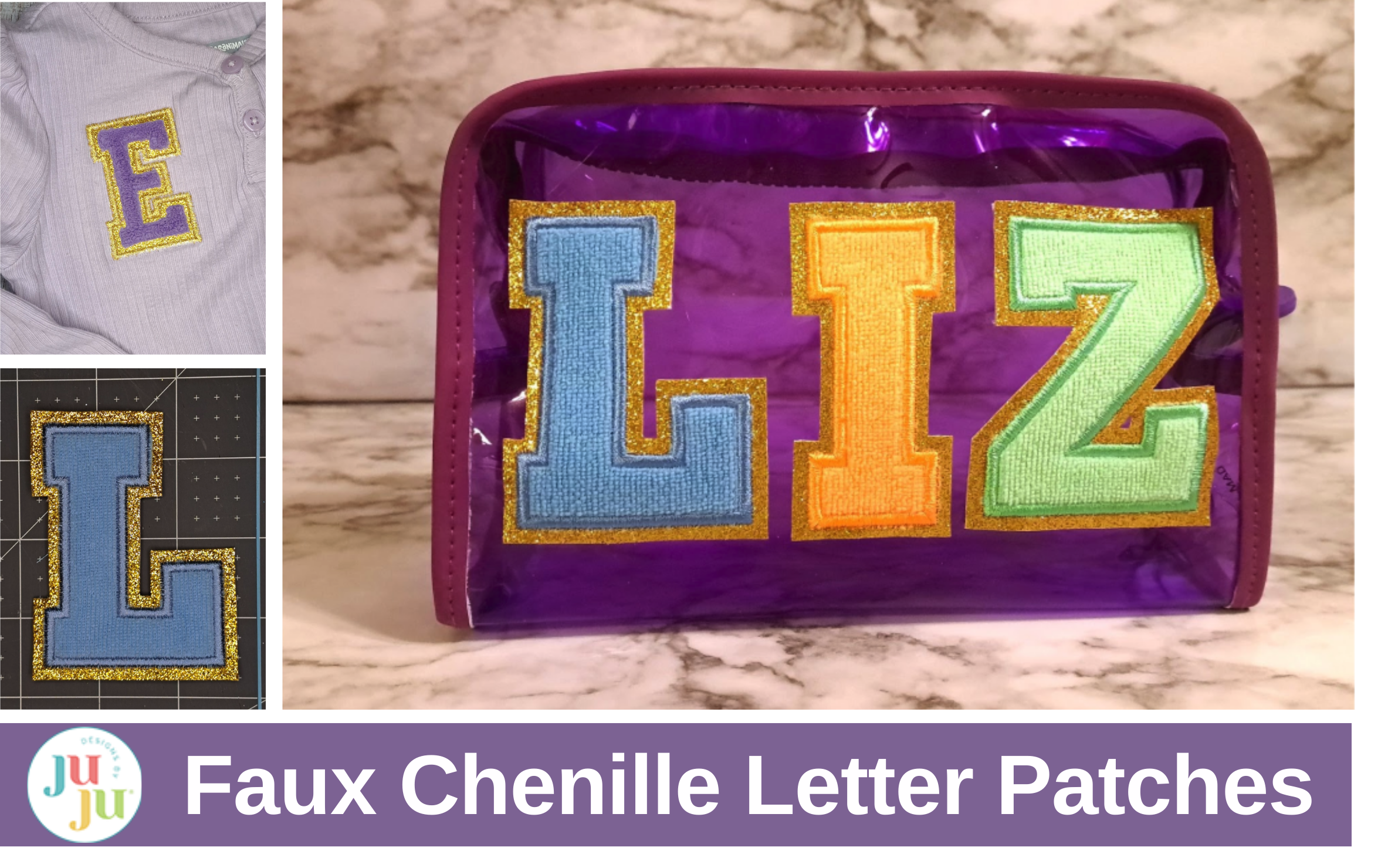 How to Make Faux Chenille Letter Patches with an Embroidery Machine ...