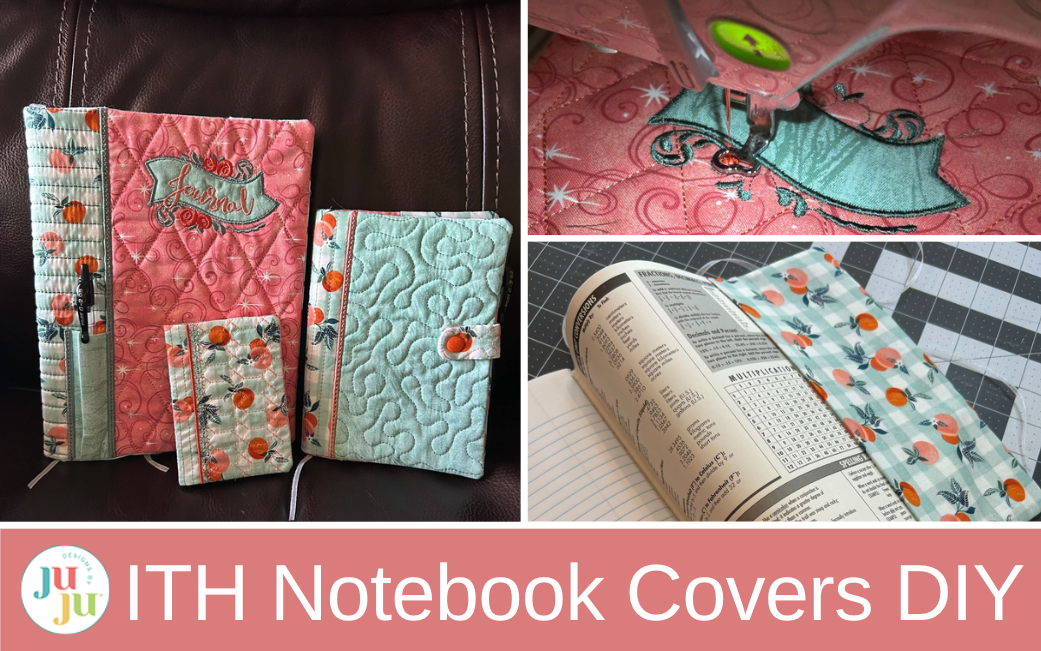 DIY In-the-Hoop Notebook Covers – Mini to Standard Size - Designs By ...