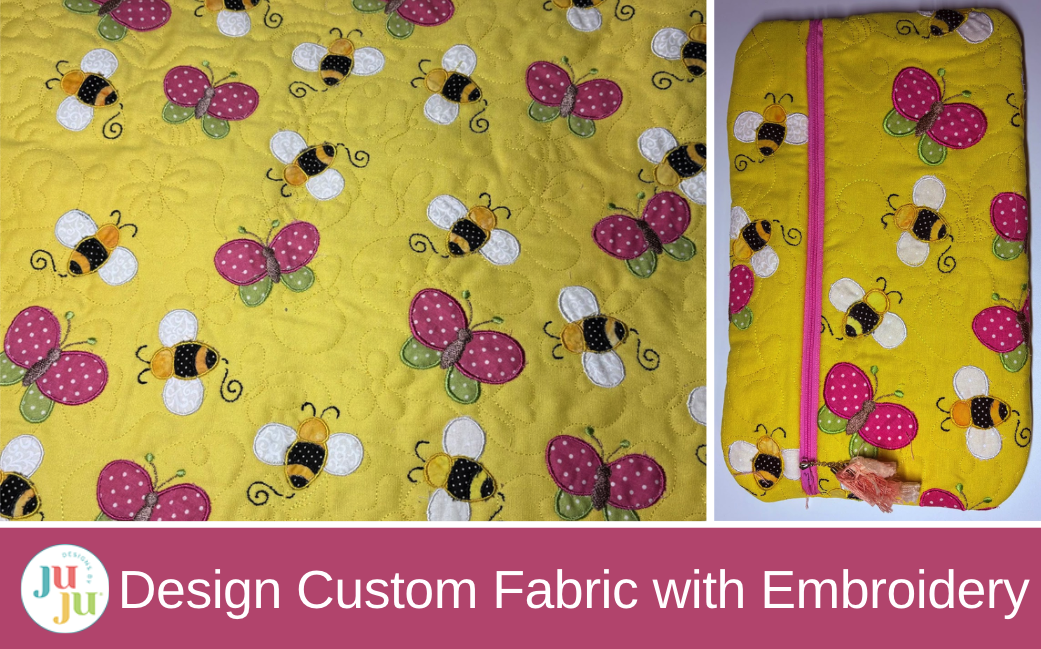 How to Make Custom Fabric with Machine Embroidery for Unique DIY ...