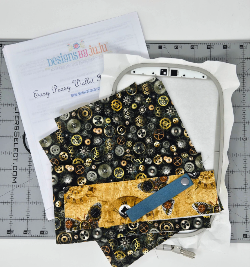 Quick and Easy Machine Embroidered Wallets — In-the-Hoop DIY Gift Idea ...