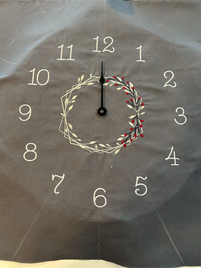 DIY Embroidered Clock — How to Make a Functional Wall Clock with ...