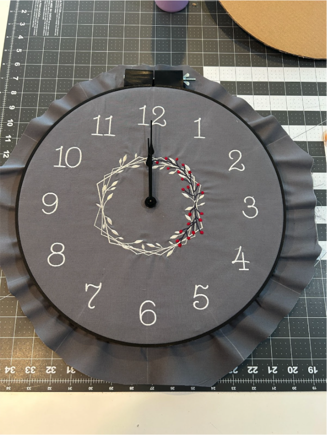 DIY Embroidered Clock — How to Make a Functional Wall Clock with ...
