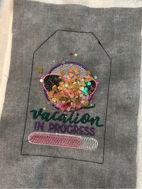 How to Create In-the-Hoop Vinyl Shaker Tags with Glitter: Fun ...