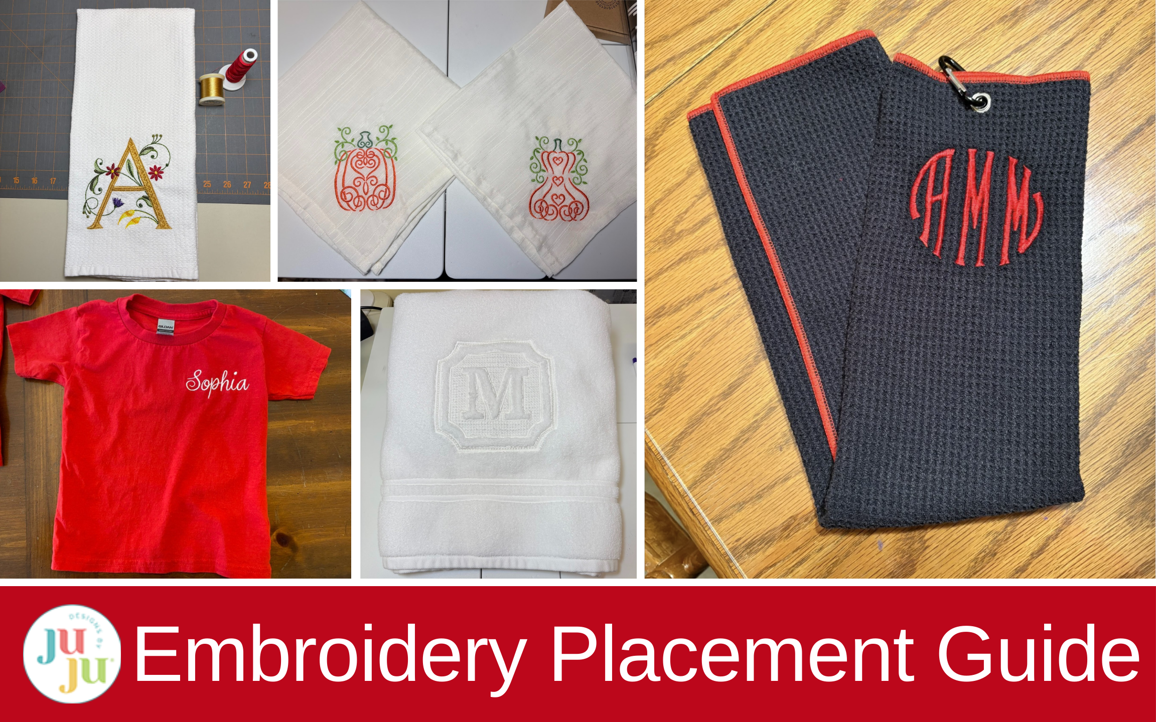 Perfect Embroidery Placement Guide: Positioning Designs on Towels ...